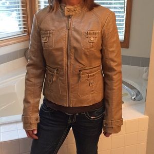 blanc noir | Jackets & Coats | Blanc Noir Faux Leather Distressed Jacket | Poshmark